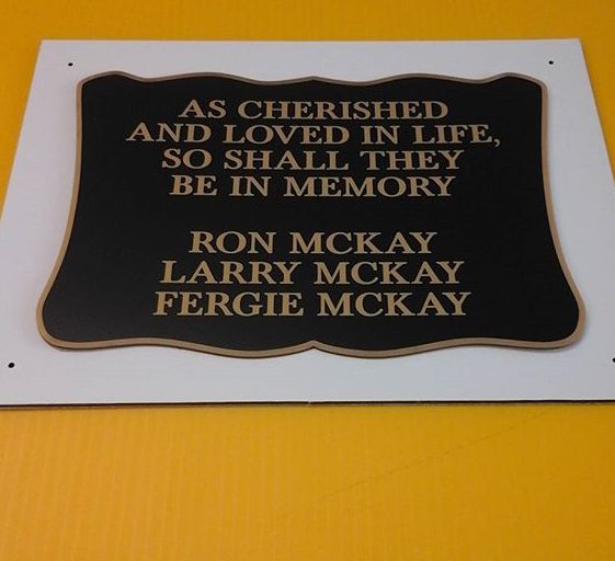 Bench Plates – GlobalSigns.ca